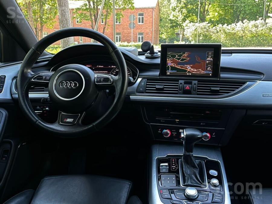 Black Audi A6 2012 in Riga, with an engine capacity of 3.00 L and mileage of 0 thousand km for 13299 €, photo 13 on AUTOMOTO.COM.LV