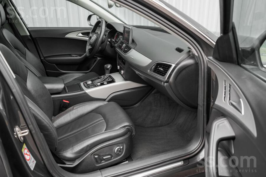 Black Audi A6 2012 in Ogre, with an engine capacity of 3.00 L and mileage of 241 thousand km for 11900 €, photo 8 on AUTOMOTO.COM.LV