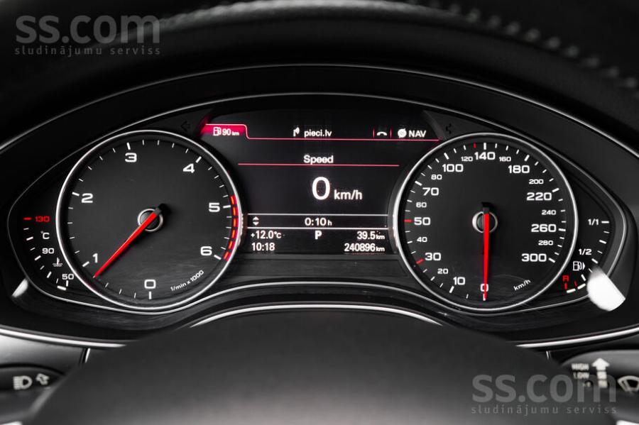 Black Audi A6 2012 in Ogre, with an engine capacity of 3.00 L and mileage of 241 thousand km for 11900 €, photo 13 on AUTOMOTO.COM.LV