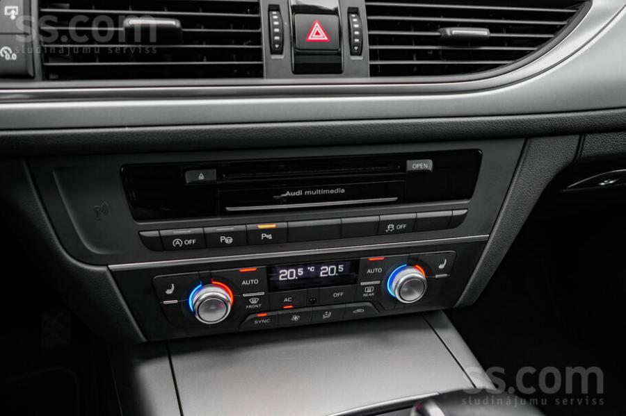 Black Audi A6 2012 in Ogre, with an engine capacity of 3.00 L and mileage of 241 thousand km for 11900 €, photo 15 on AUTOMOTO.COM.LV