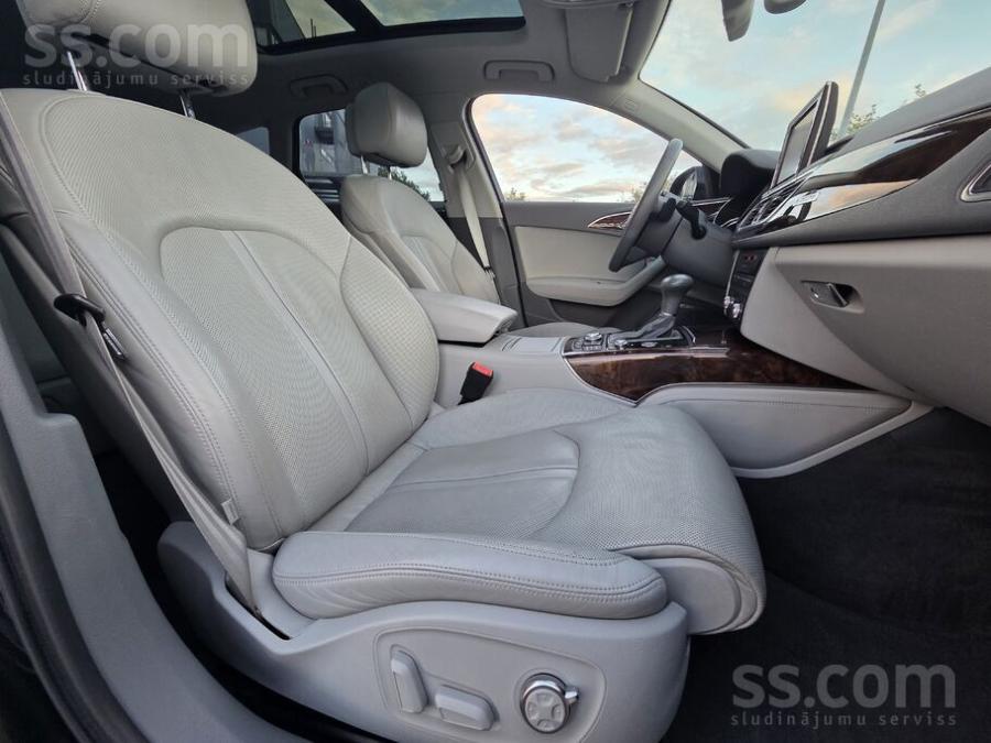 Black Audi A6 2012 in Riga, with an engine capacity of 3.00 L and mileage of 219 thousand km for 12950 €, photo 13 on AUTOMOTO.COM.LV