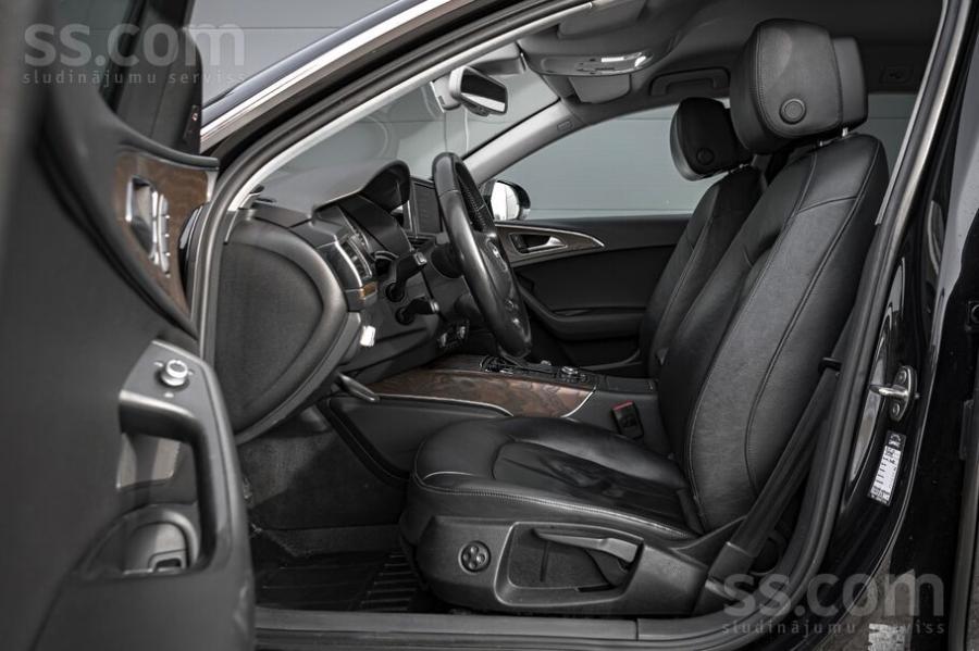 Black Audi A6 2012 in Riga, with an engine capacity of 3.00 L and mileage of 0 thousand km for 11950 €, photo 9 on AUTOMOTO.COM.LV