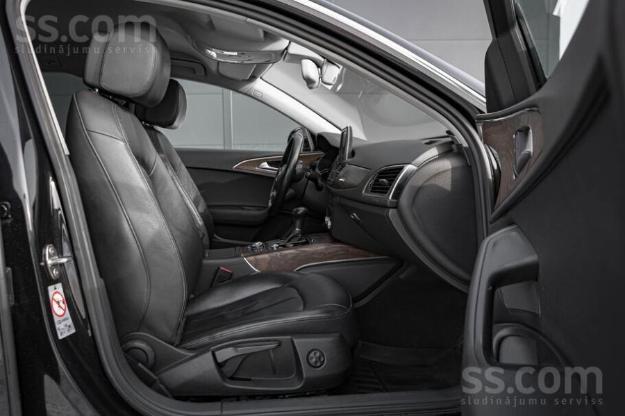 Black Audi A6 2012 in Riga, with an engine capacity of 3.00 L and mileage of 0 thousand km for 11950 €, photo 10 on AUTOMOTO.COM.LV