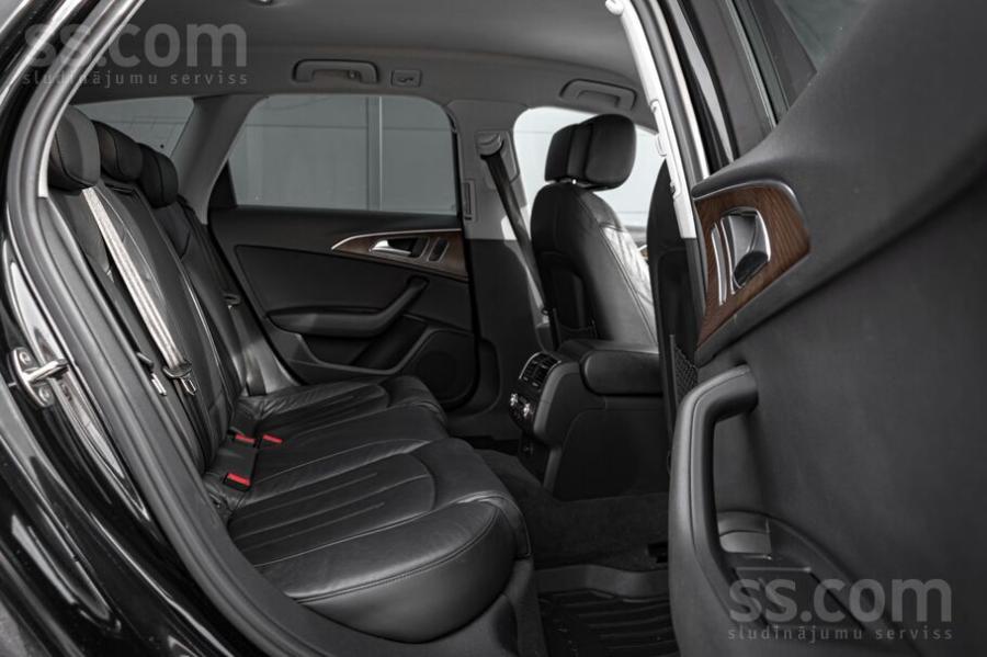 Black Audi A6 2012 in Riga, with an engine capacity of 3.00 L and mileage of 0 thousand km for 11950 €, photo 13 on AUTOMOTO.COM.LV