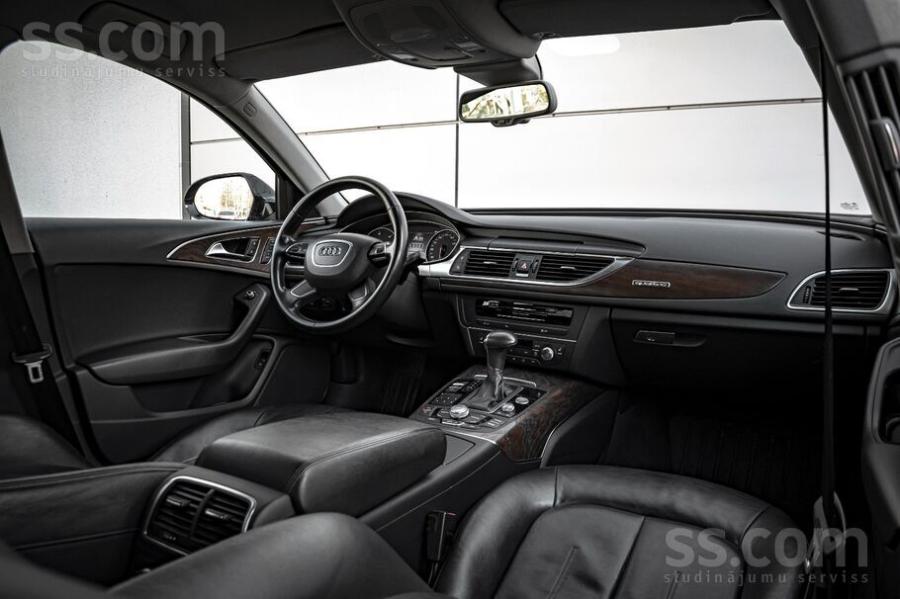 Black Audi A6 2012 in Riga, with an engine capacity of 3.00 L and mileage of 0 thousand km for 11950 €, photo 14 on AUTOMOTO.COM.LV