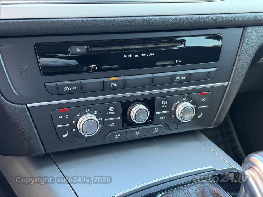 Black Audi A6 2012 in Tallinn, with an engine capacity of 3.00 L and mileage of 240 thousand km for 7990 €, photo 11 on AUTOMOTO.COM.LV