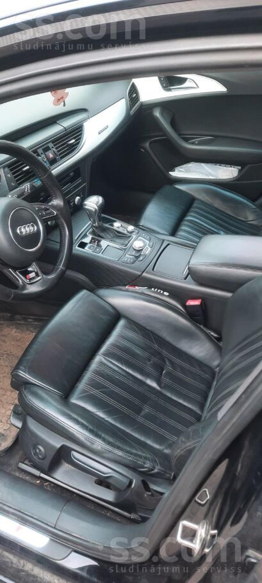 Melns Audi A6 2012 Liepāja, ar dzinēja tilpumu 3.00 L un nobraukumu 351 tūkst. km par 9000 €, foto 6 vietnē AUTOMOTO.COM.LV