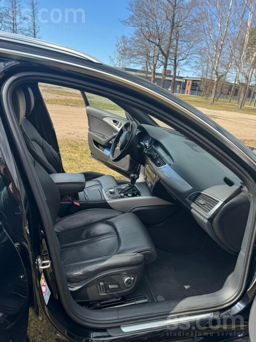 Black Audi A6 2012 in Liepaja, with an engine capacity of 3.00 L and mileage of 309 thousand km for 10150 €, photo 9 on AUTOMOTO.COM.LV
