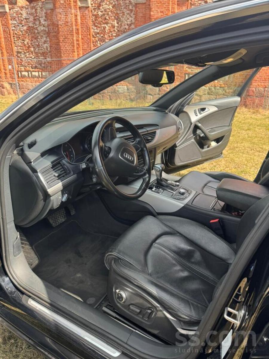 Black Audi A6 2012 in Liepaja, with an engine capacity of 3.00 L and mileage of 309 thousand km for 10150 €, photo 10 on AUTOMOTO.COM.LV