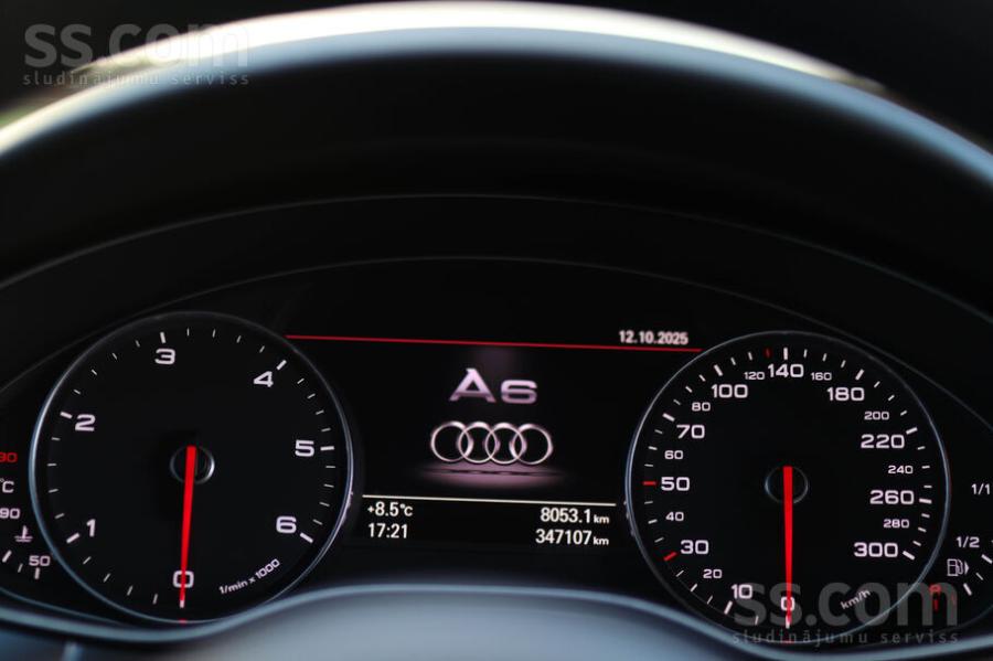 Melns Audi A6 2012 Bauska, ar dzinēja tilpumu 3.00 L un nobraukumu 348 tūkst. km par 12500 €, foto 6 vietnē AUTOMOTO.COM.LV