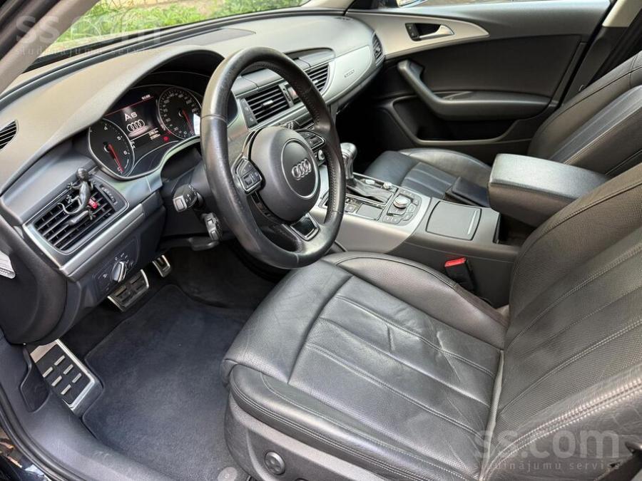 Black Audi A6 2012 in Riga, with an engine capacity of 3.00 L and mileage of 314 thousand km for 10600 €, photo 7 on AUTOMOTO.COM.LV