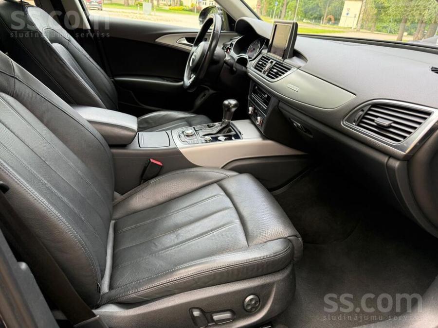 Black Audi A6 2012 in Riga, with an engine capacity of 3.00 L and mileage of 314 thousand km for 10600 €, photo 8 on AUTOMOTO.COM.LV