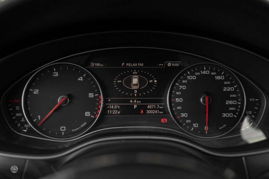 Melns Audi A6 2012 Viļņa, ar dzinēja tilpumu 2.97 L un nobraukumu 301 tūkst. km par 11950 €, foto 27 vietnē AUTOMOTO.COM.LV