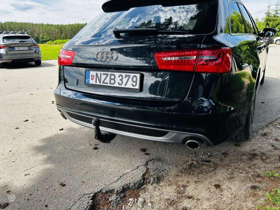 Melns Audi A6 2012 Kauņa, ar dzinēja tilpumu 2.97 L un nobraukumu 351 tūkst. km par 10950 €, foto 6 vietnē AUTOMOTO.COM.LV