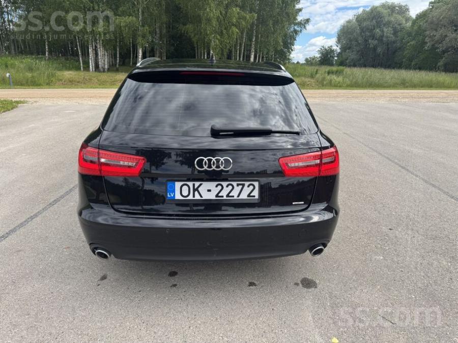 Black Audi A6 2012 in Valmiera, with an engine capacity of 3.00 L and mileage of 276 thousand km for 7950 €, photo 7 on AUTOMOTO.COM.LV
