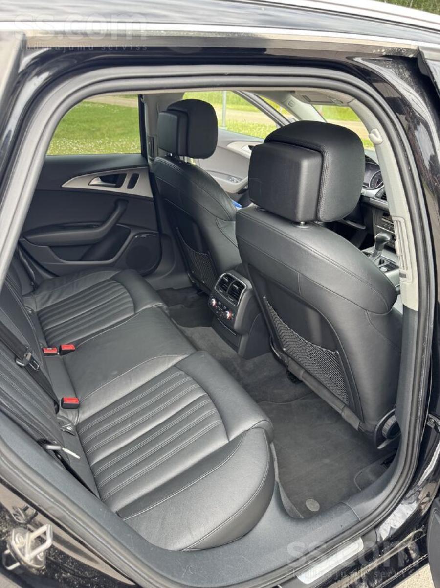 Black Audi A6 2012 in Valmiera, with an engine capacity of 3.00 L and mileage of 276 thousand km for 7950 €, photo 13 on AUTOMOTO.COM.LV