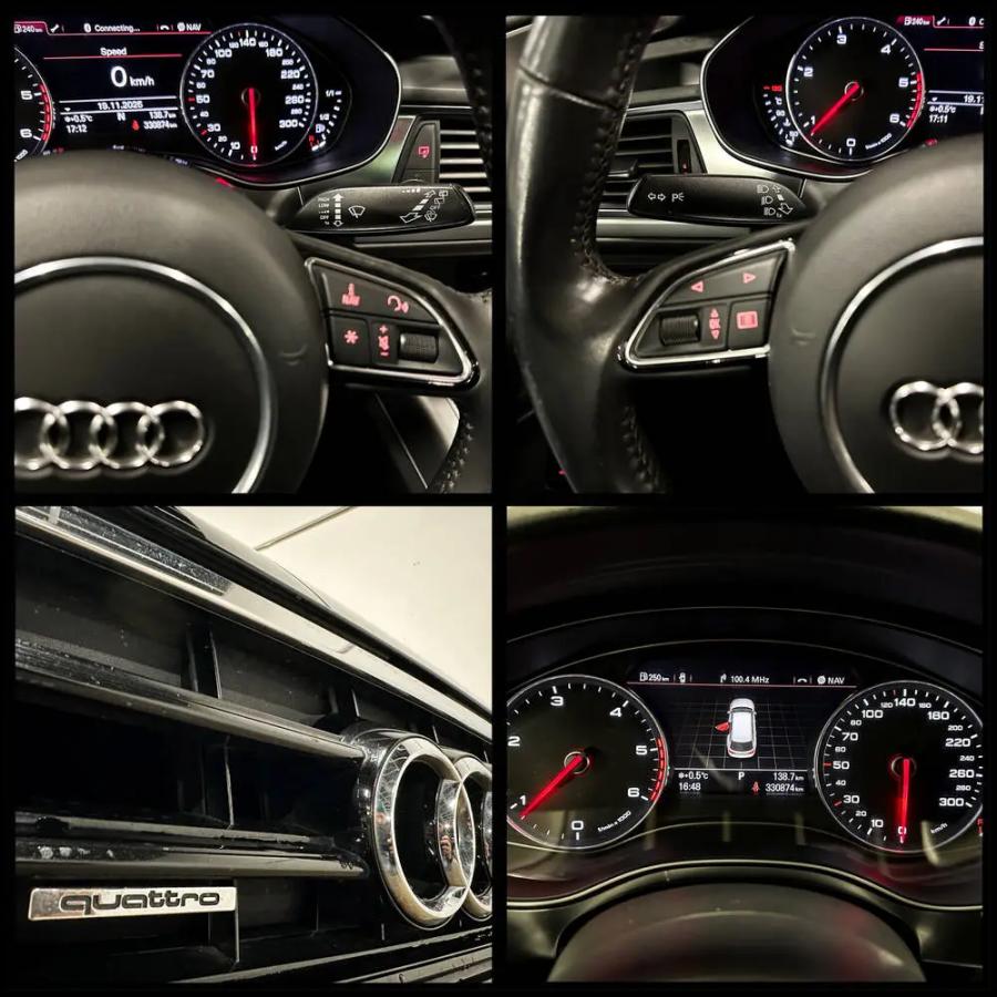 Black Audi A6 2012 in Jurmala, with an engine capacity of 3.00 L and mileage of 331 thousand km for 11995 €, photo 32 on AUTOMOTO.COM.LV