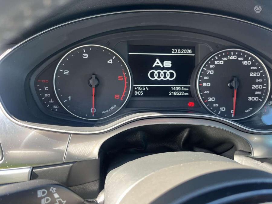 Black Audi A6 2012 in Alytus, with an engine capacity of 2.97 L and mileage of 218 thousand km for 8999 €, photo 32 on AUTOMOTO.COM.LV