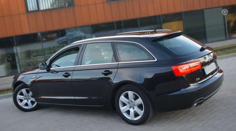 Black Audi A6 2012 in Klaipeda, with an engine capacity of 1.97 L and mileage of 290 thousand km for 8750 €, photo 3 on AUTOMOTO.COM.LV