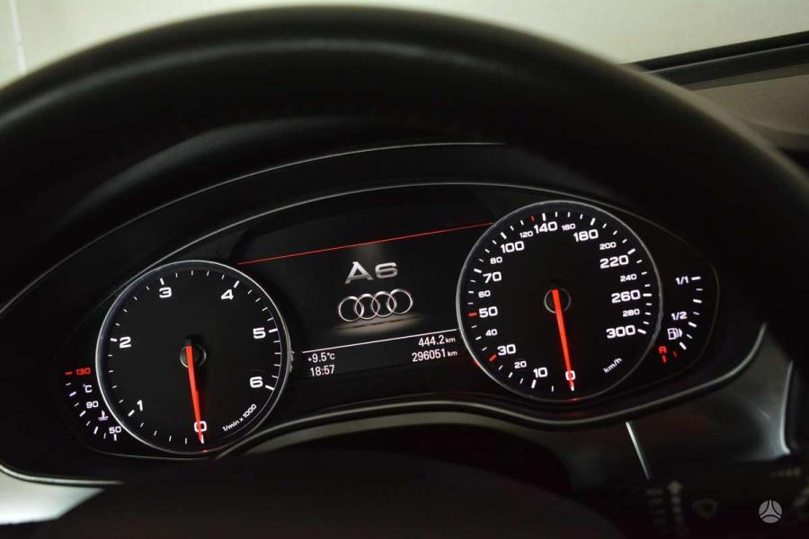Black Audi A6 2012 in Klaipeda, with an engine capacity of 1.97 L and mileage of 290 thousand km for 8750 €, photo 19 on AUTOMOTO.COM.LV