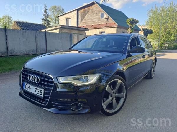 Black Audi A6 2012 in Daugavpils, with an engine capacity of 3.00 L and mileage of 215 thousand km for 9350 €, photo 1 on AUTOMOTO.COM.LV