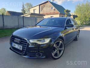 Melns Audi A6 2012 Daugavpils, ar dzinēja tilpumu 3.00 L un nobraukumu 215 tūkst. km par 9350 €, foto  vietnē AUTOMOTO.COM.LV