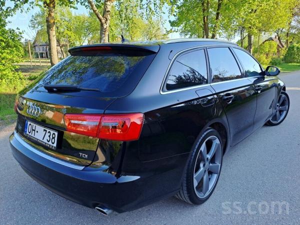 Black Audi A6 2012 in Daugavpils, with an engine capacity of 3.00 L and mileage of 215 thousand km for 9350 €, photo 4 on AUTOMOTO.COM.LV