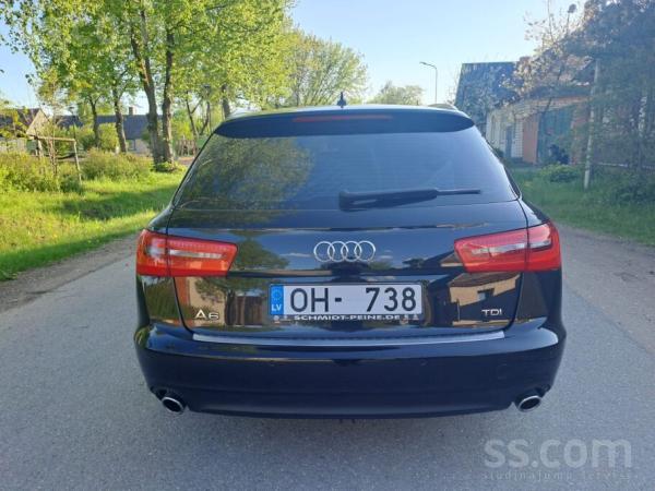 Black Audi A6 2012 in Daugavpils, with an engine capacity of 3.00 L and mileage of 215 thousand km for 9350 €, photo 6 on AUTOMOTO.COM.LV