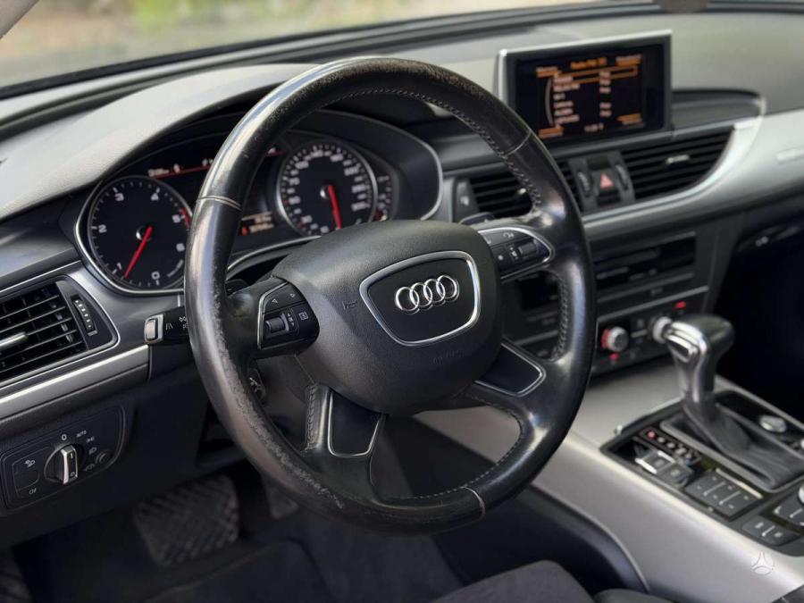 Black Audi A6 2012 in Mazeikiai, with an engine capacity of 2.97 L and mileage of 308 thousand km for 8600 €, photo 15 on AUTOMOTO.COM.LV