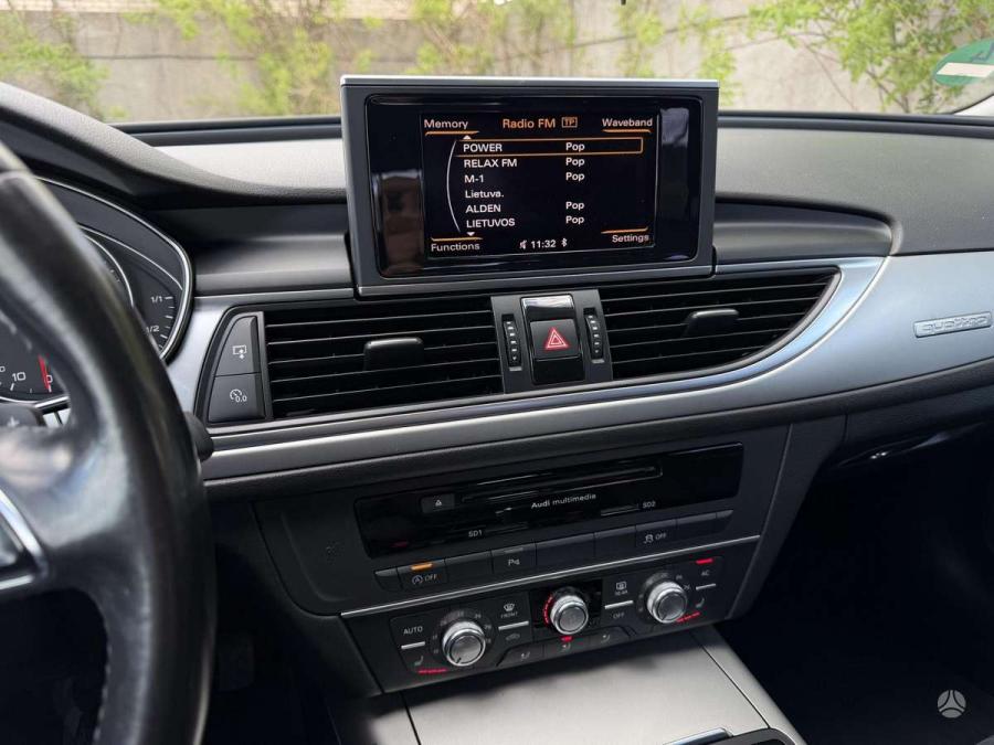 Black Audi A6 2012 in Mazeikiai, with an engine capacity of 2.97 L and mileage of 308 thousand km for 8600 €, photo 27 on AUTOMOTO.COM.LV
