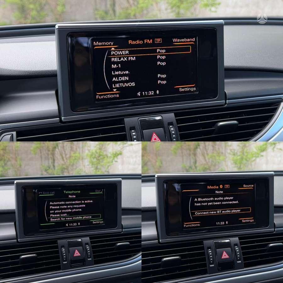 Black Audi A6 2012 in Mazeikiai, with an engine capacity of 2.97 L and mileage of 308 thousand km for 8600 €, photo 28 on AUTOMOTO.COM.LV