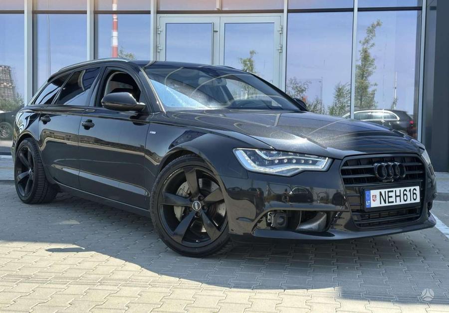 Black Audi A6 2012 in Vilnius, with an engine capacity of 2.97 L and mileage of 306 thousand km for 11000 €, photo 1 on AUTOMOTO.COM.LV