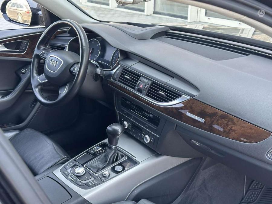 Black Audi A6 2012 in Vilnius, with an engine capacity of 2.97 L and mileage of 306 thousand km for 11000 €, photo 13 on AUTOMOTO.COM.LV