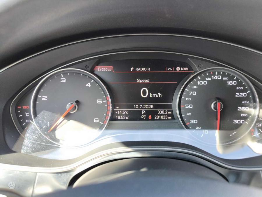 Melns Audi A6 2012 Viļņa, ar dzinēja tilpumu 2.97 L un nobraukumu 280 tūkst. km par 8800 €, foto 25 vietnē AUTOMOTO.COM.LV
