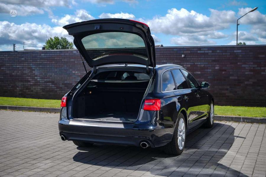 Black Audi A6 2012 in Marijampole, with an engine capacity of 2.97 L and mileage of 162 thousand km for 10850 €, photo 15 on AUTOMOTO.COM.LV