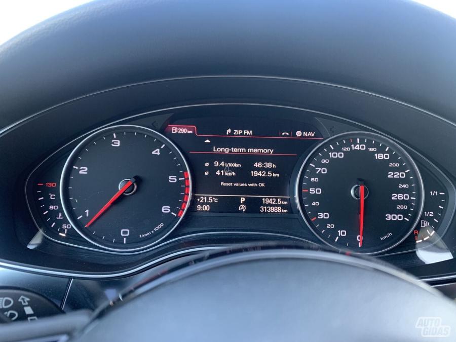 Black Audi A6 2012 in Kaunas, with an engine capacity of 3.00 L and mileage of 314 thousand km for 9999 €, photo 20 on AUTOMOTO.COM.LV