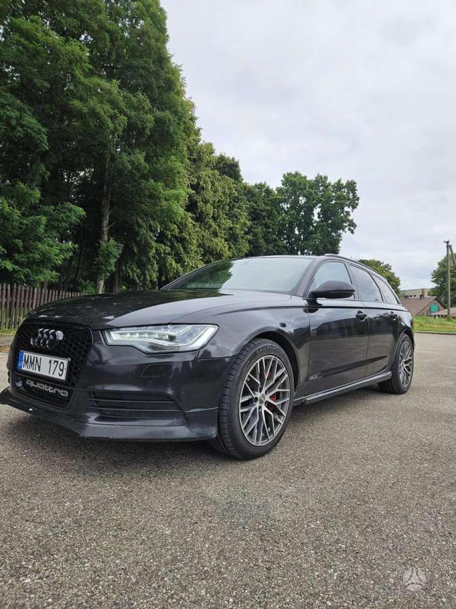 Black Audi A6 2012 in Lazdijai, with an engine capacity of 2.97 L and mileage of 400 thousand km for 9500 €, photo 1 on AUTOMOTO.COM.LV