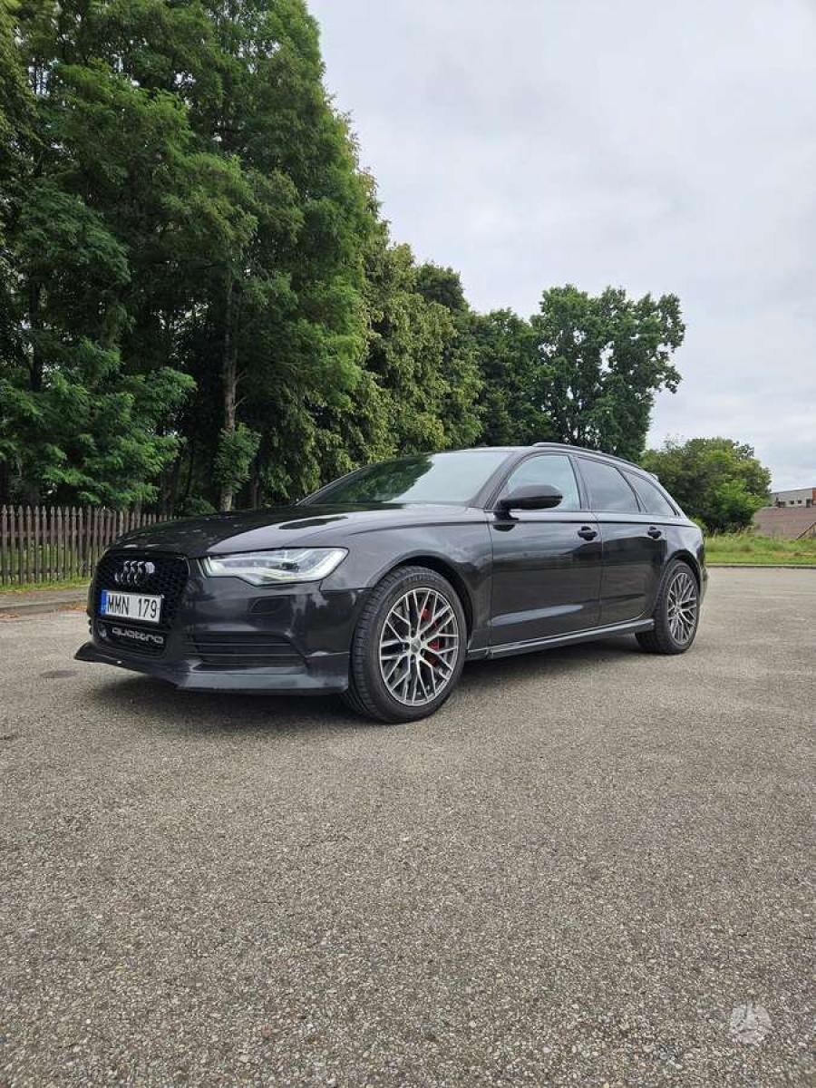 Black Audi A6 2012 in Lazdijai, with an engine capacity of 2.97 L and mileage of 400 thousand km for 9500 €, photo 3 on AUTOMOTO.COM.LV