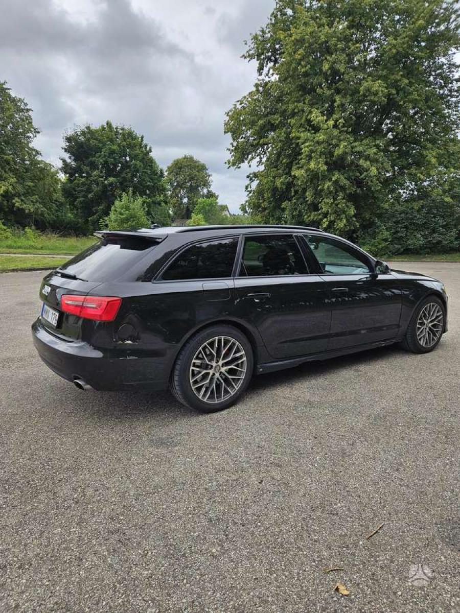 Black Audi A6 2012 in Lazdijai, with an engine capacity of 2.97 L and mileage of 400 thousand km for 9500 €, photo 6 on AUTOMOTO.COM.LV