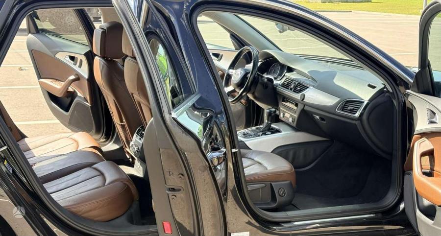 Black Audi A6 2012 in Klaipeda, with an engine capacity of 2.97 L and mileage of 195 thousand km for 9700 €, photo 11 on AUTOMOTO.COM.LV