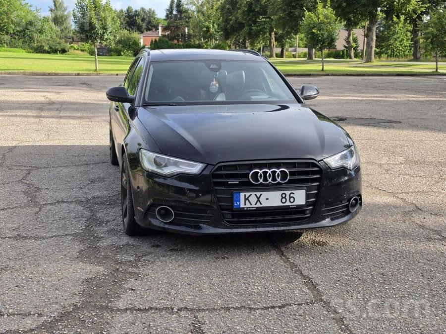 Black Audi A6 2012 in Cesis, with an engine capacity of 3.00 L and mileage of 389 thousand km for 12300 €, photo 4 on AUTOMOTO.COM.LV