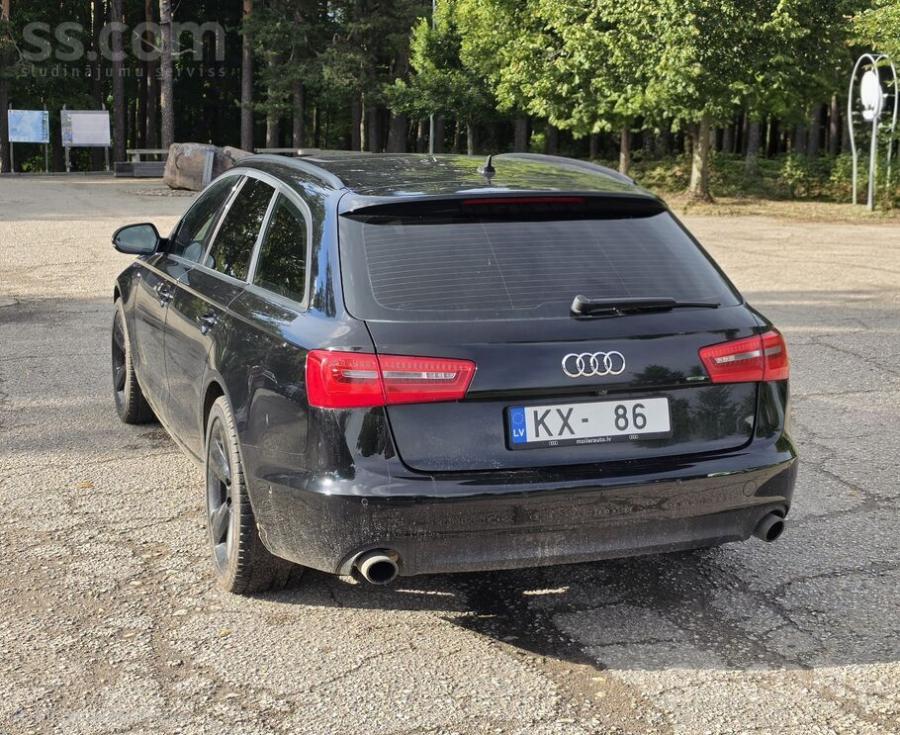 Black Audi A6 2012 in Cesis, with an engine capacity of 3.00 L and mileage of 389 thousand km for 12300 €, photo 8 on AUTOMOTO.COM.LV