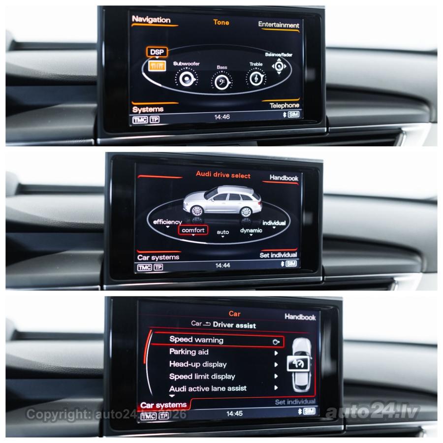 Black Audi A6 2012 in Tallinn, with an engine capacity of 3.00 L and mileage of 345 thousand km for 6990 €, photo 24 on AUTOMOTO.COM.LV