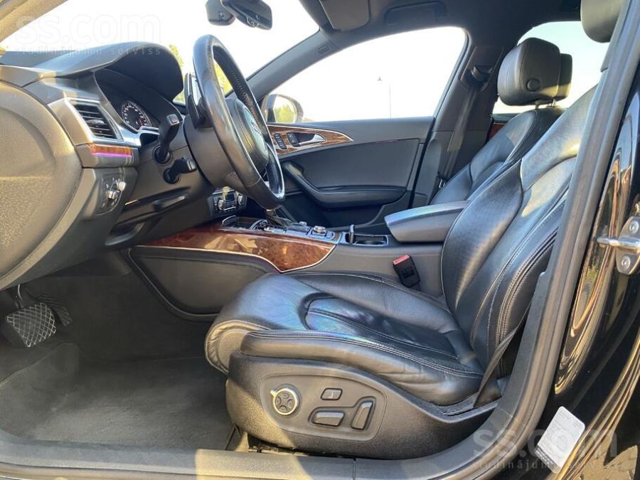 Black Audi A6 2012 in Bauska, with an engine capacity of 3.00 L and mileage of 295 thousand km for 12700 €, photo 8 on AUTOMOTO.COM.LV
