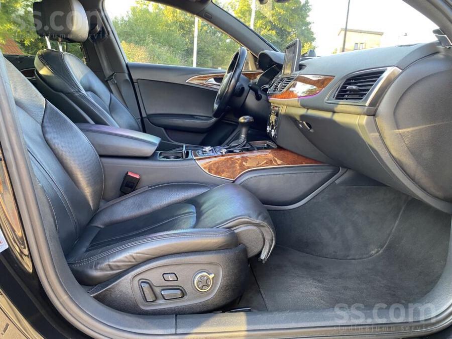 Black Audi A6 2012 in Bauska, with an engine capacity of 3.00 L and mileage of 295 thousand km for 12700 €, photo 9 on AUTOMOTO.COM.LV