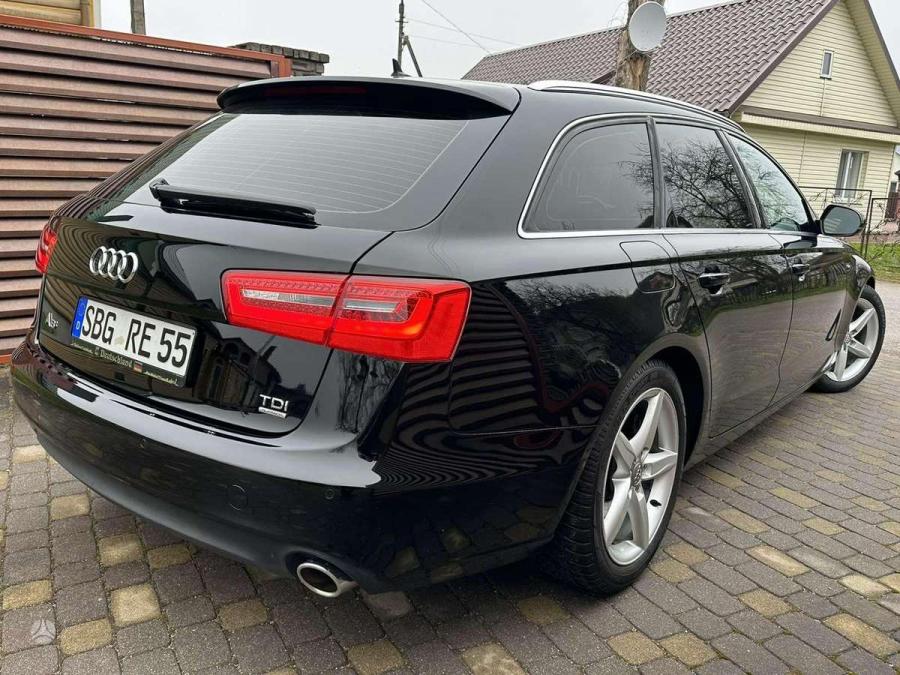 Black Audi A6 2012 in Vilnius, with an engine capacity of 2.97 L and mileage of 255 thousand km for 10350 €, photo 3 on AUTOMOTO.COM.LV