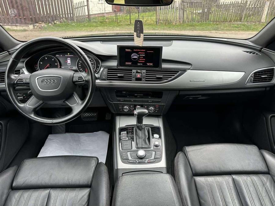 Black Audi A6 2012 in Vilnius, with an engine capacity of 2.97 L and mileage of 255 thousand km for 10350 €, photo 8 on AUTOMOTO.COM.LV