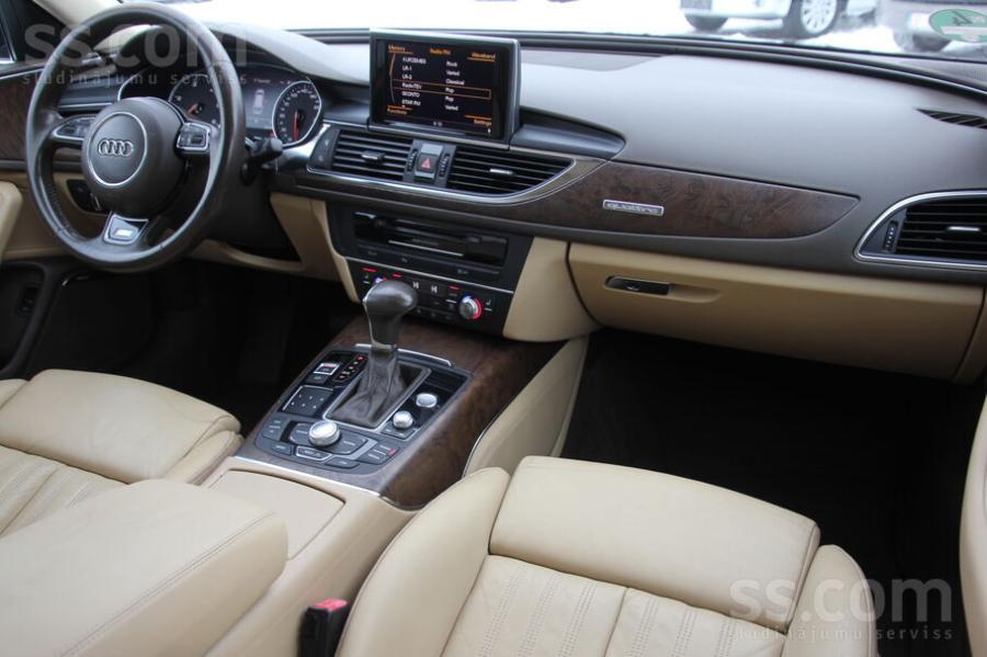 Black Audi A6 2012 in Tukums, with an engine capacity of 3.00 L and mileage of 326 thousand km for 11990 €, photo 6 on AUTOMOTO.COM.LV