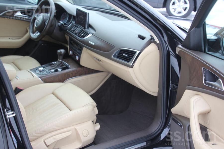 Black Audi A6 2012 in Tukums, with an engine capacity of 3.00 L and mileage of 326 thousand km for 11990 €, photo 15 on AUTOMOTO.COM.LV