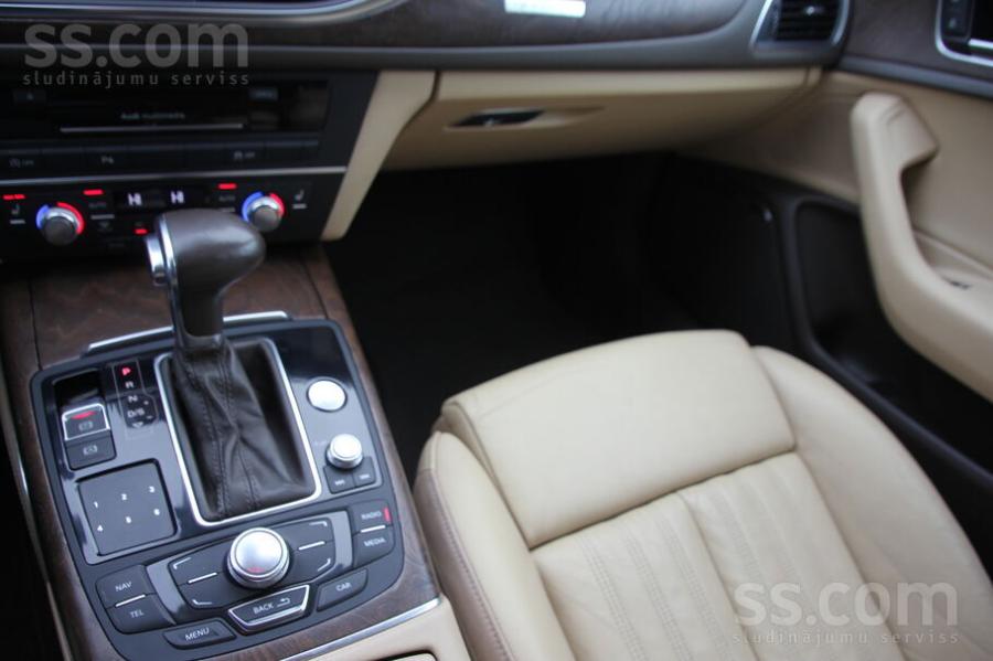 Black Audi A6 2012 in Tukums, with an engine capacity of 3.00 L and mileage of 326 thousand km for 11990 €, photo 17 on AUTOMOTO.COM.LV